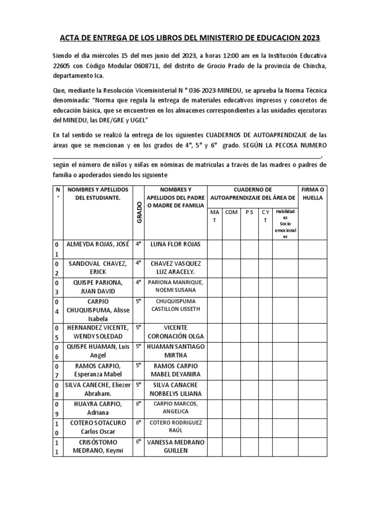 Entrega de Libros | PDF