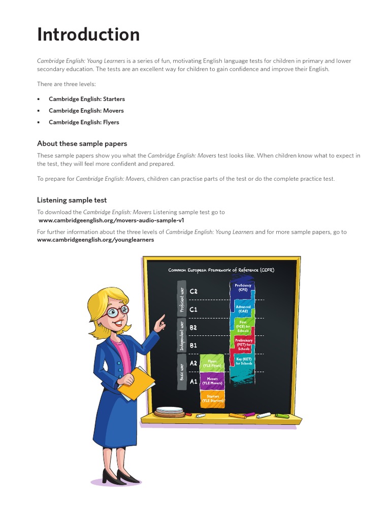Movers Listening Sample Paper | PDF Movers Listening Sample Paper | PDF