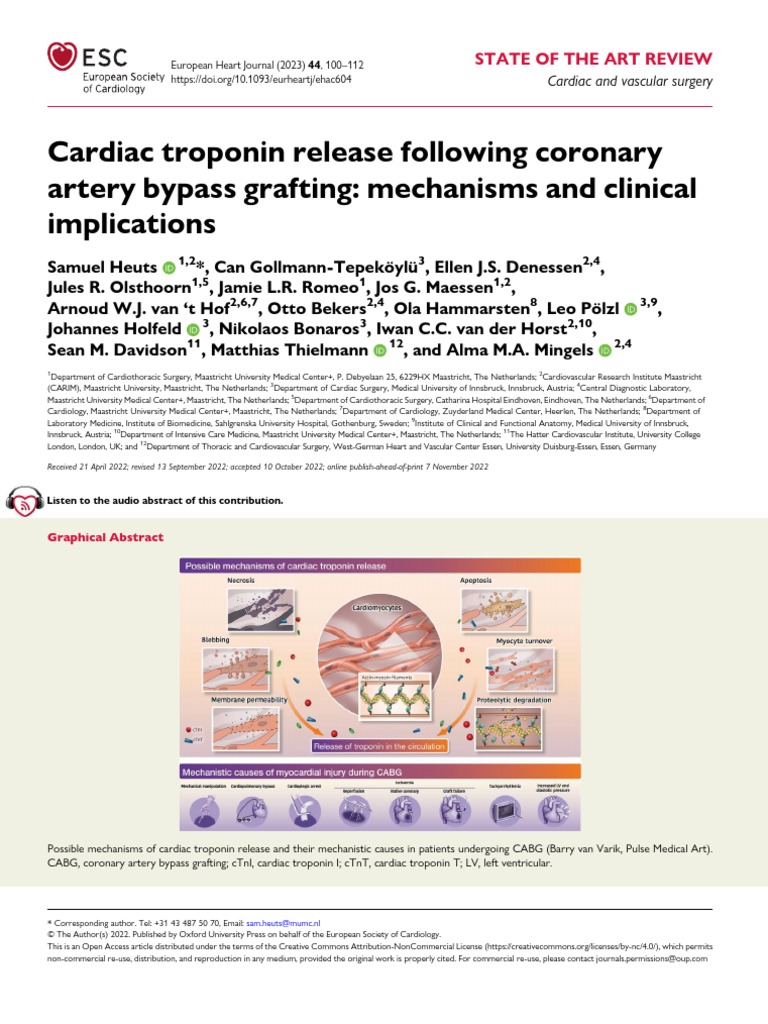 Ehac 604 | PDF | Apoptosis | Coronary Artery Bypass Surgery