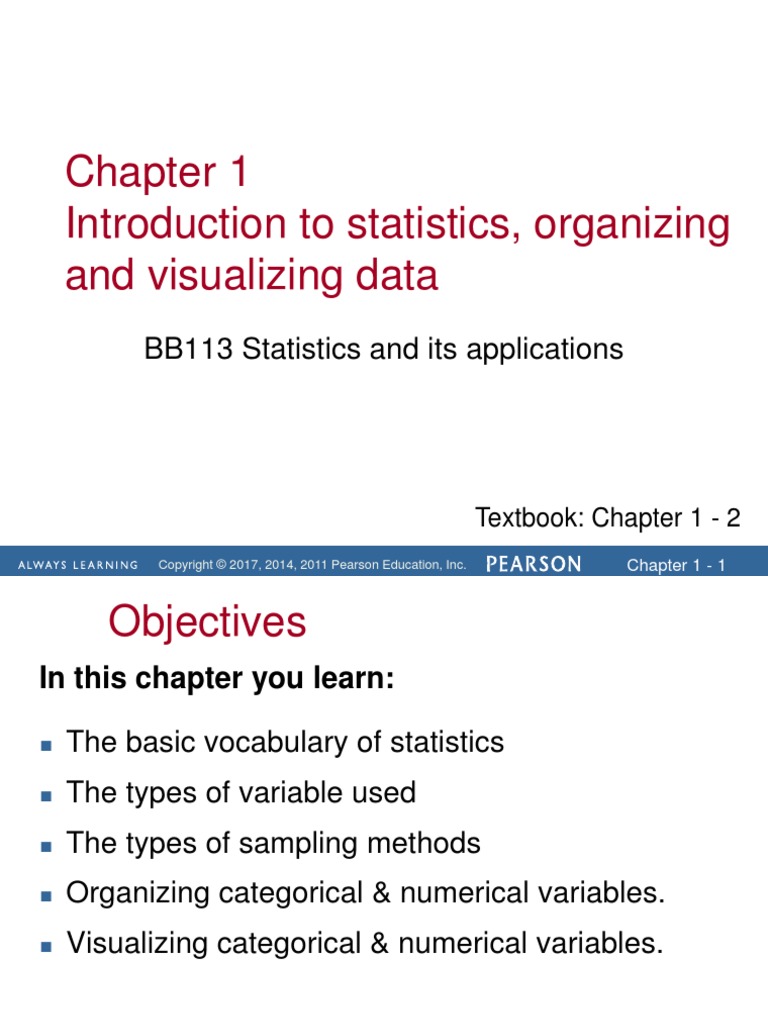 Chapter 1 Stat | PDF | Sampling (Statistics) | Statistics