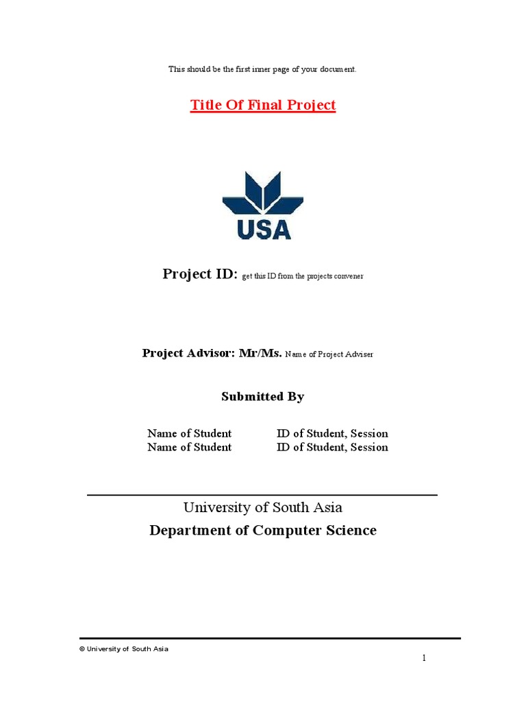 4.. Final - Documentation - Format (Sample Chapters) | Download Free ...