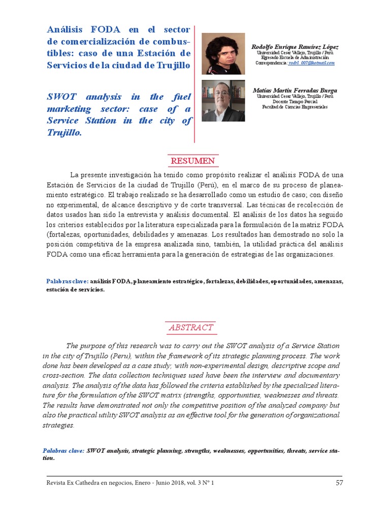 SWOT Analysis in The Fuel Marketing Sector: Case of A Service Station ...