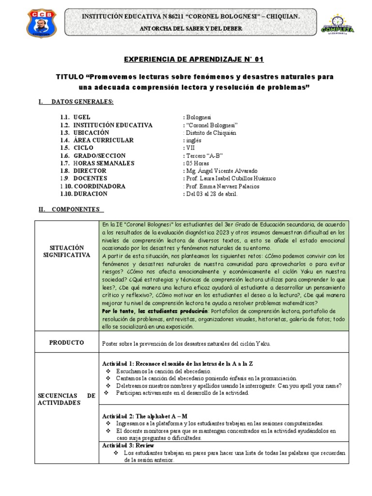 Eda 01 2023 | PDF | Idioma en Inglés | Léxico