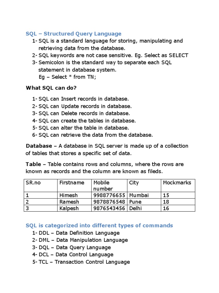 SQL 25th June Evening | PDF | Sql | Databases