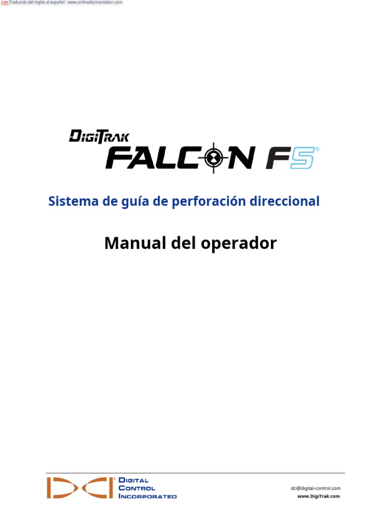 Manual de Operación Falcon-F5 | PDF | Perforación | Memoria USB