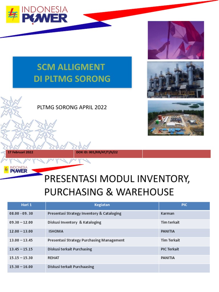 Materi SCM Maximo Inventory PLTMG Sorong | PDF