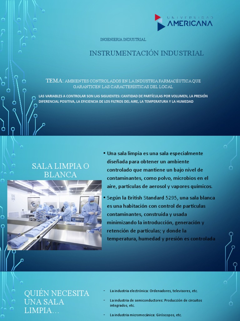 Cuarto Limpio | PDF | Temperatura | Ciencias fisicas