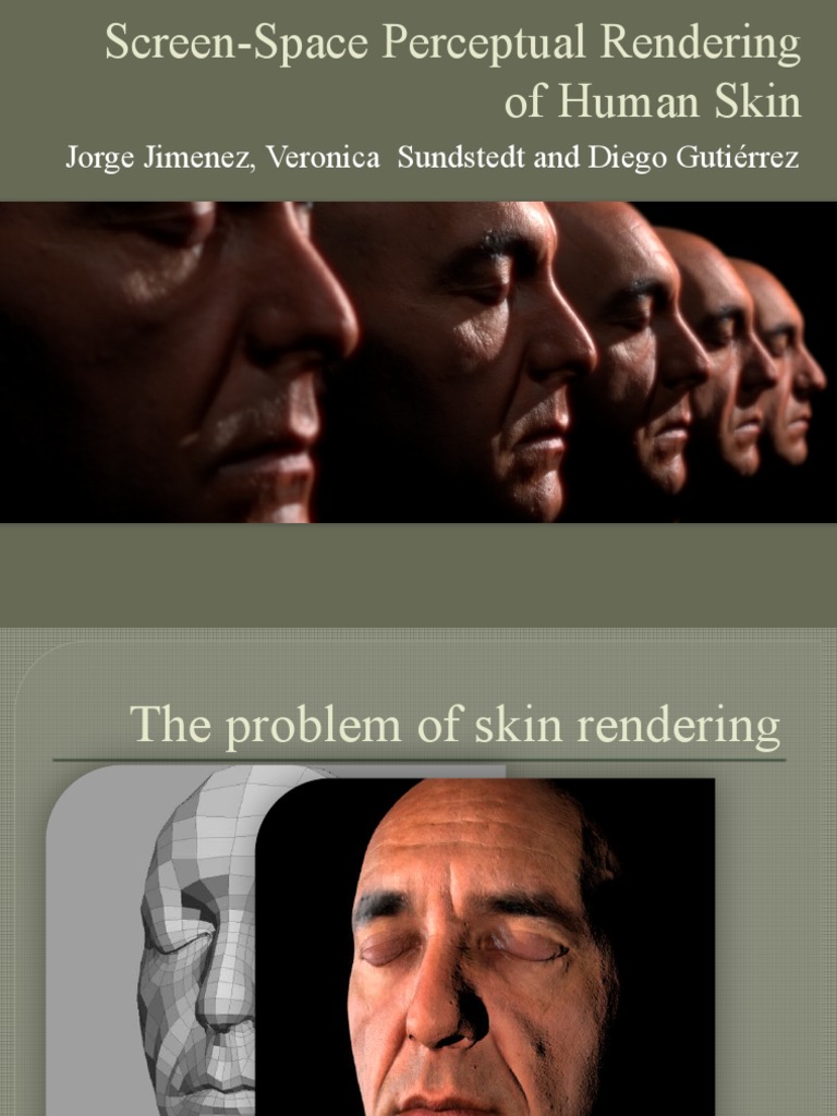 [09]5S-Screen Space Perceptual Rendering of Human Skin | PDF | Texture ...