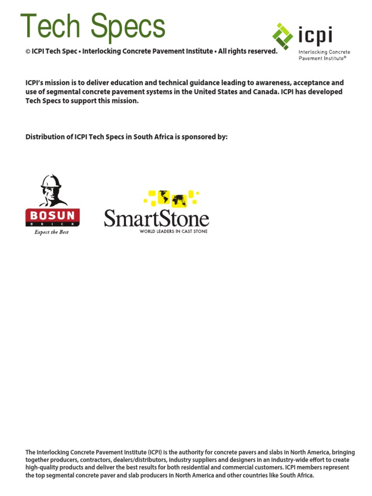 Application Guide For Interlocking Concrete Pavements | PDF | Road ...