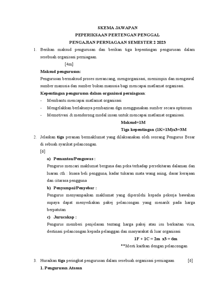 PP Mid Term 2023 Skema | PDF