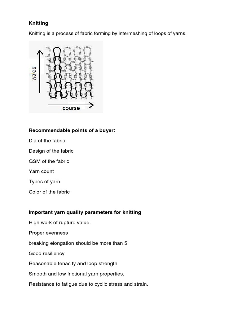 Overview of Knitting Techniques | PDF | Knitting | Gauge (Knitting)