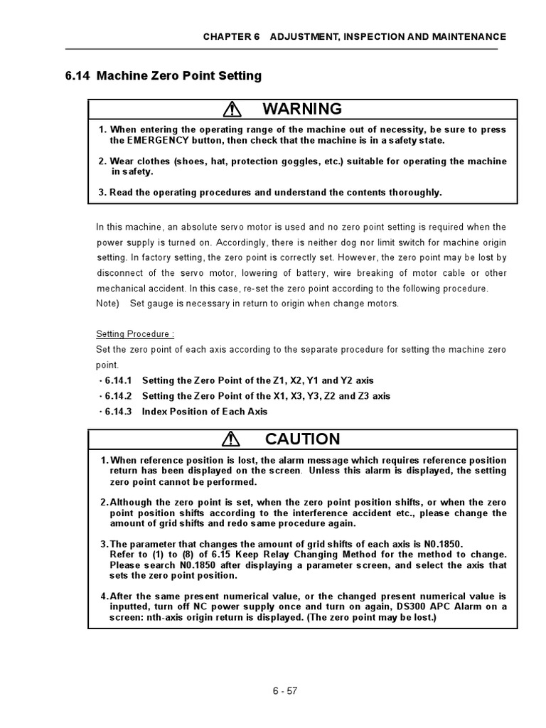 Machine Zero Point Setting BW209 | PDF | Manufactured Goods | Computing