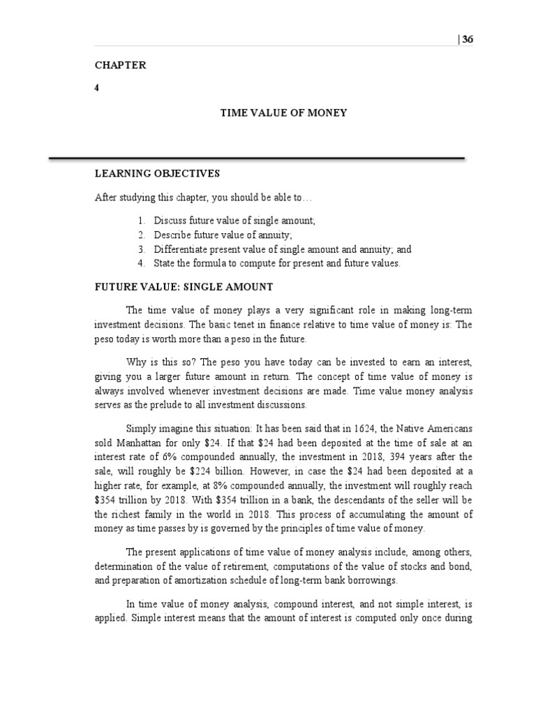 Chapter 4 | PDF | Present Value | Interest