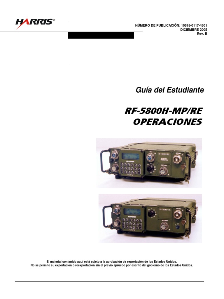 10515-0117-4501 Guìa Del Estudiante RF-5800H-MP-RE | PDF | Radio | Alta ...