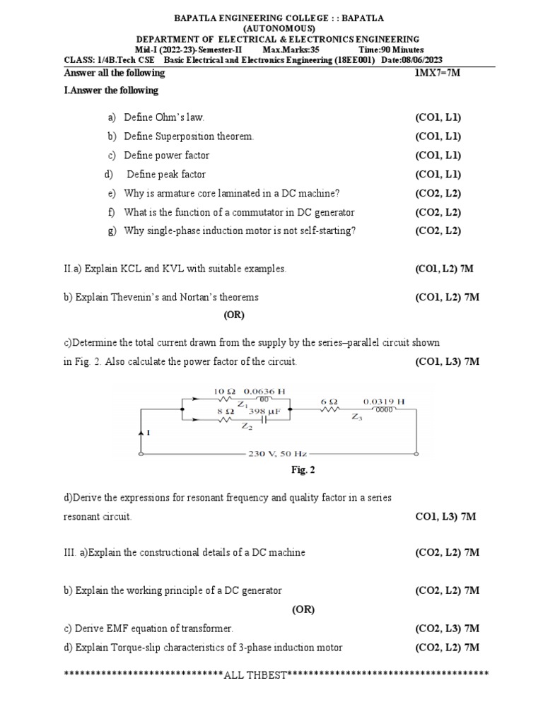 20CS203 PDF Science Mathematics