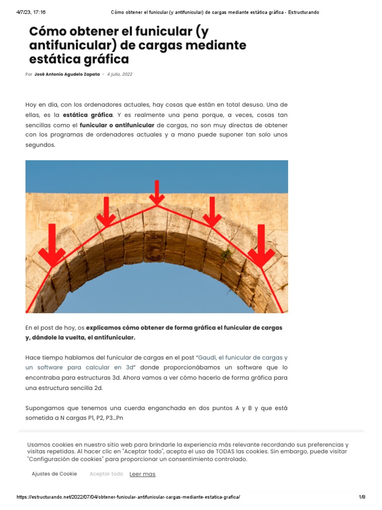 Cómo Obtener El Funicular (Y Antifunicular) de Cargas Mediante Estática ...