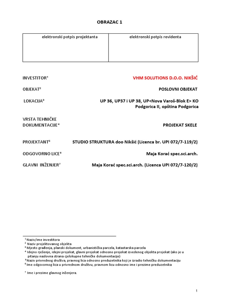 Projekat Skele | PDF