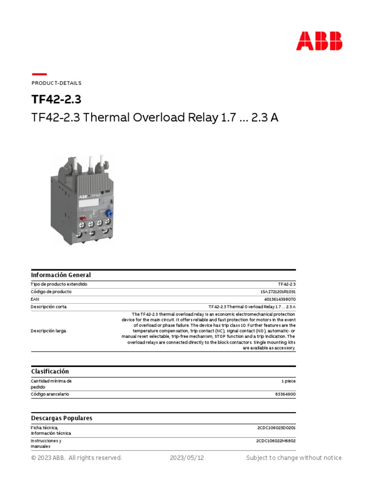 1SAZ721201R1031 tf42 2 3 | PDF
