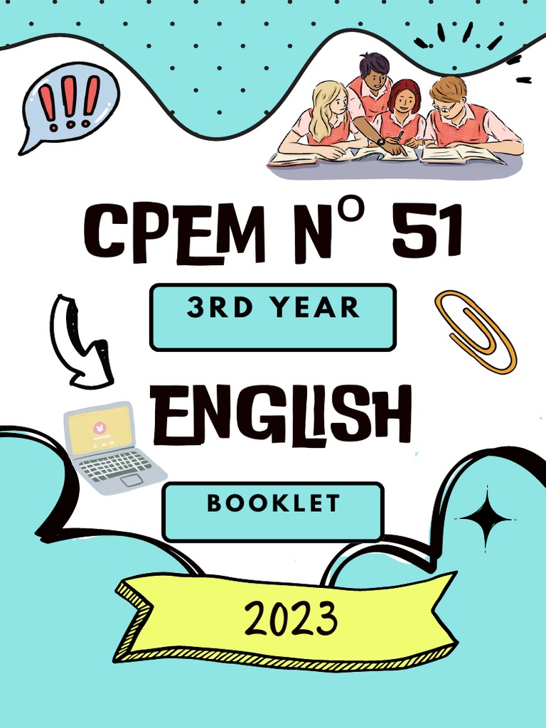 ? 3rd Year English Booklet | PDF | Lunch | Drink
