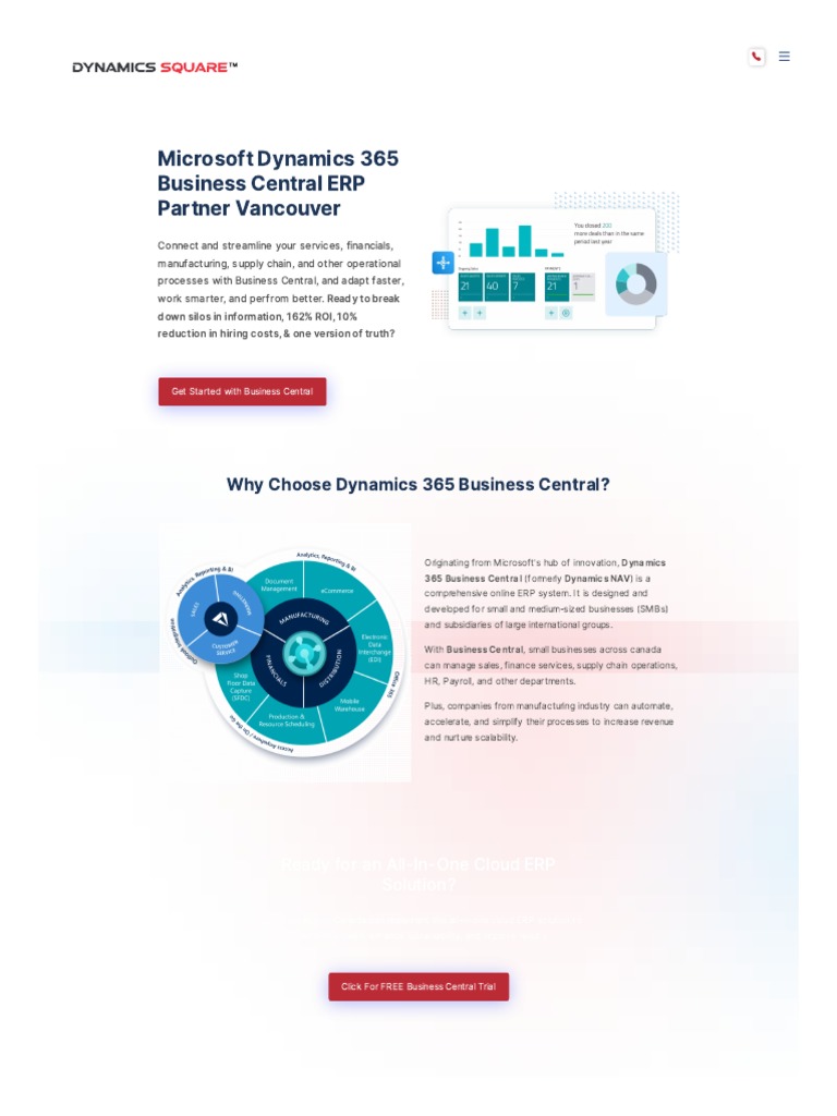 Microsoft Dynamics 365 Business Central ERP Partner Vancouver | PDF ...