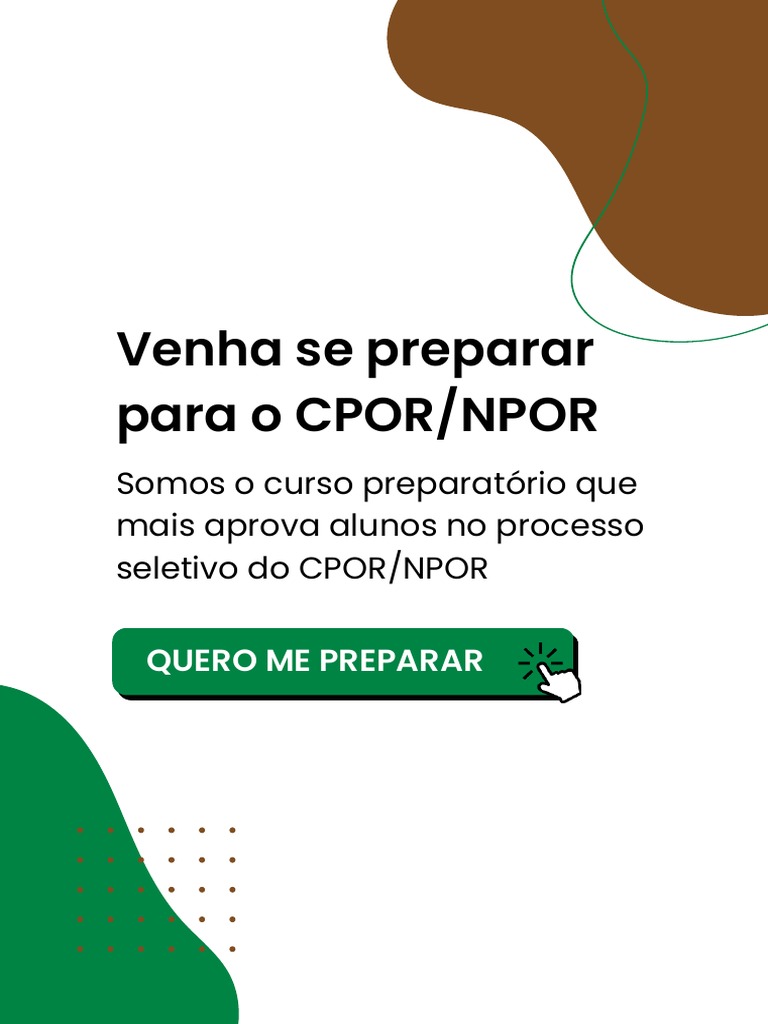 Preparação para CPOR/NPOR 2024 | PDF | Negócios