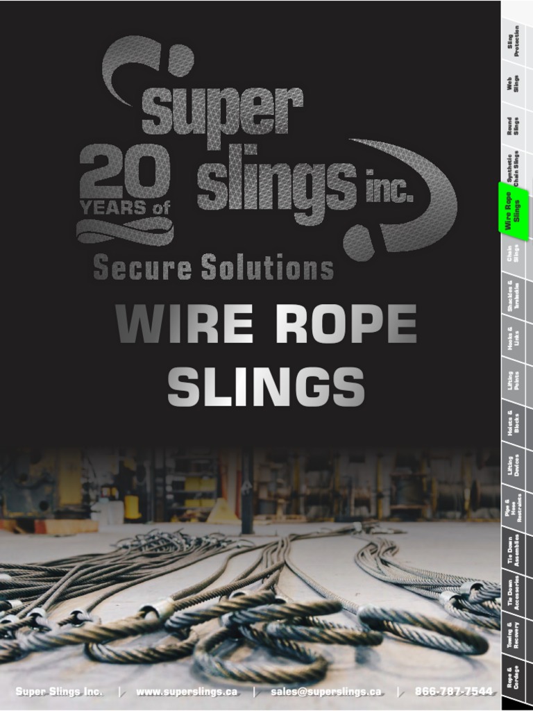 Super Slings Rigging Catalog 2020 - 1D Slings Wire Rope 1001 - Web ...