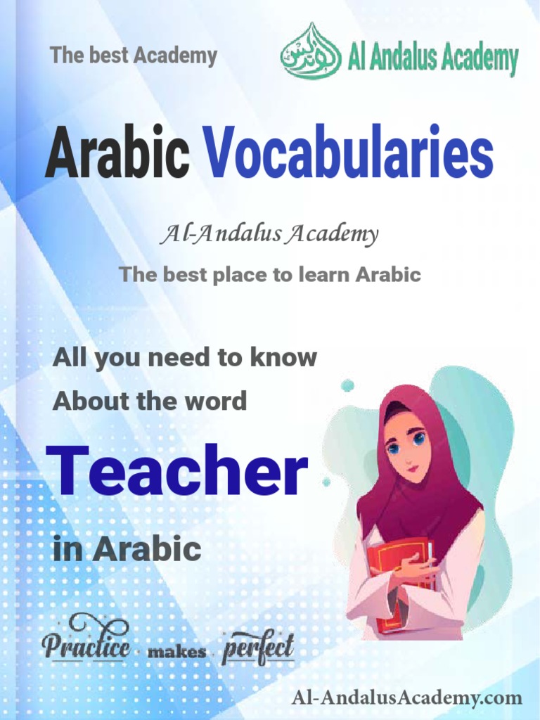 Arabic Vocabulary: Teacher Forms | PDF | Grammatical Gender ...