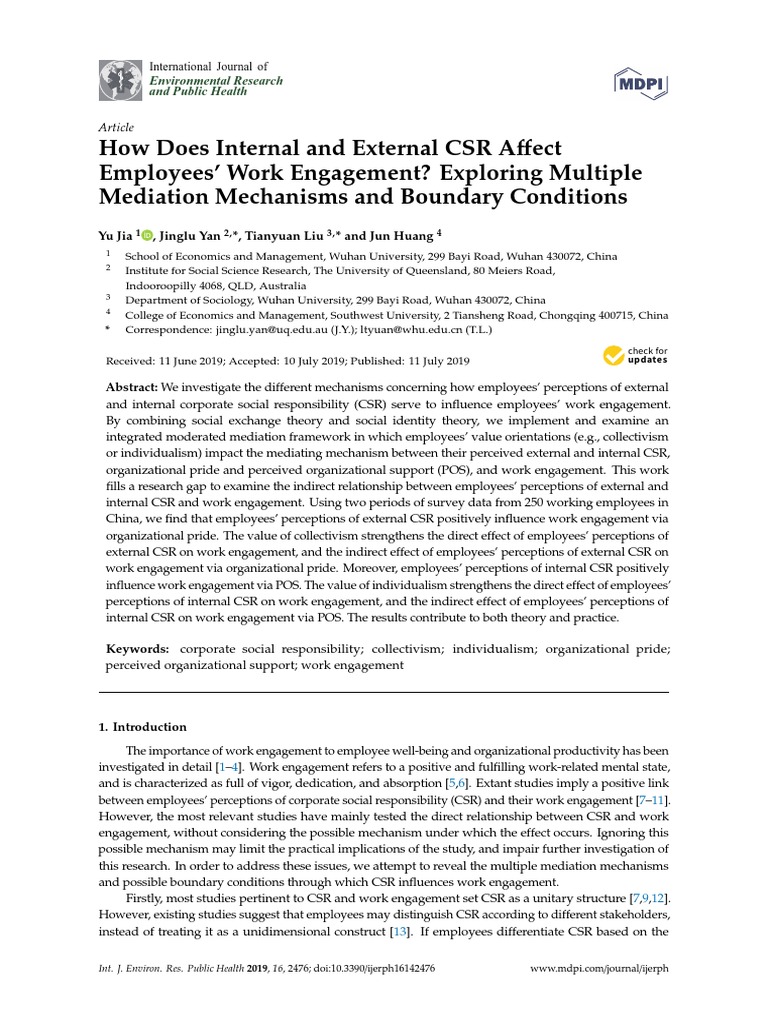 Jia Et Al. - 2019 - How Does Internal and External CSR Affect Employees ...
