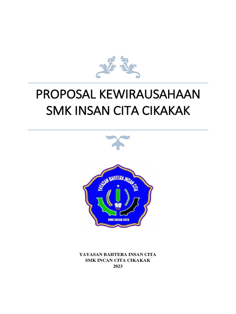 PROPOSAL KEWIRAUSAHAAN Docx | PDF
