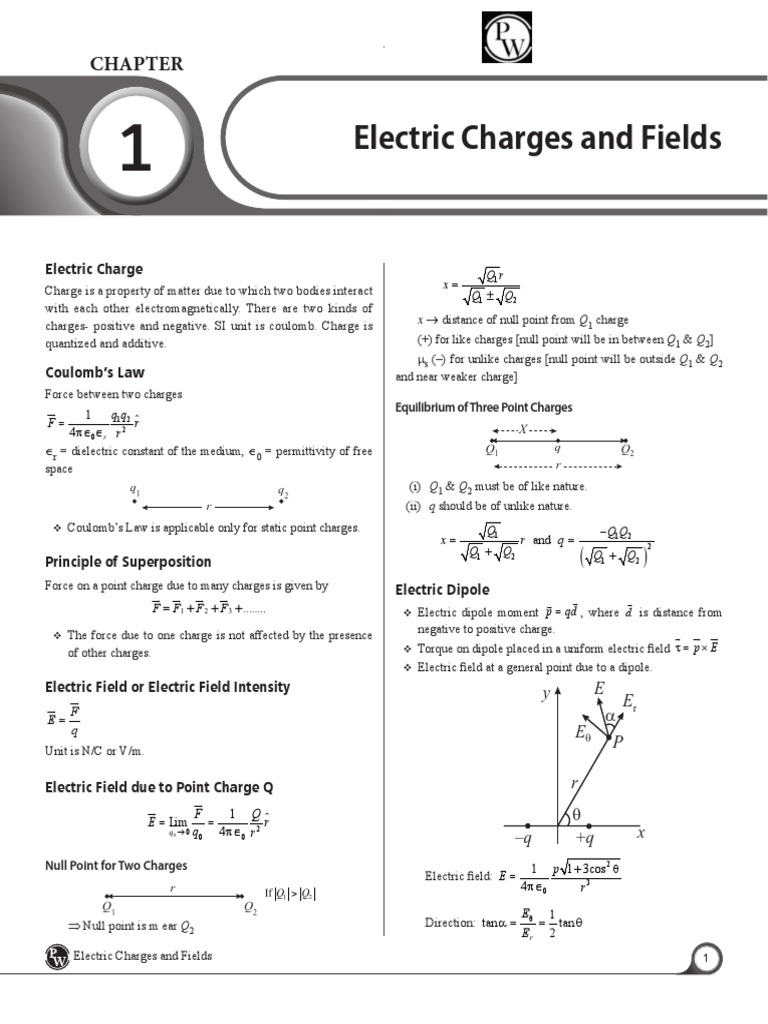 Electric Charges and Fields | PDF | Electric Charge | Sphere
