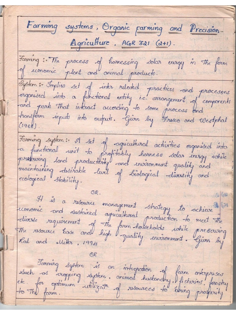 Agronomy Full Notes | PDF