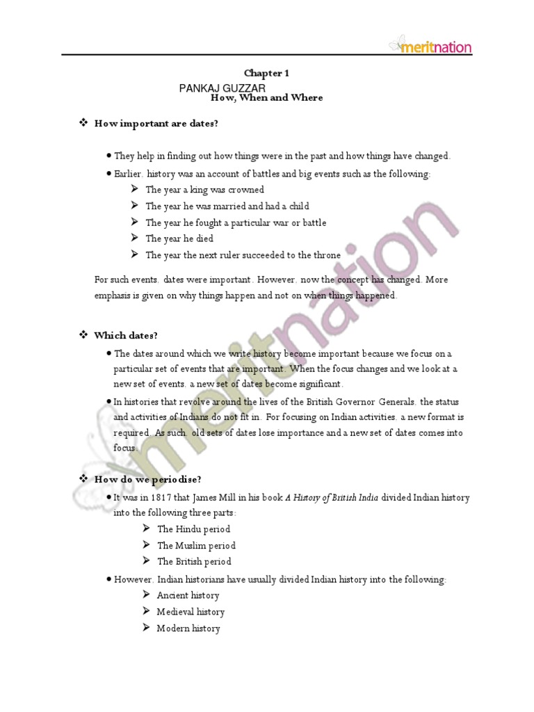 How, When and Where: Pankaj Guzzar | PDF | British Raj