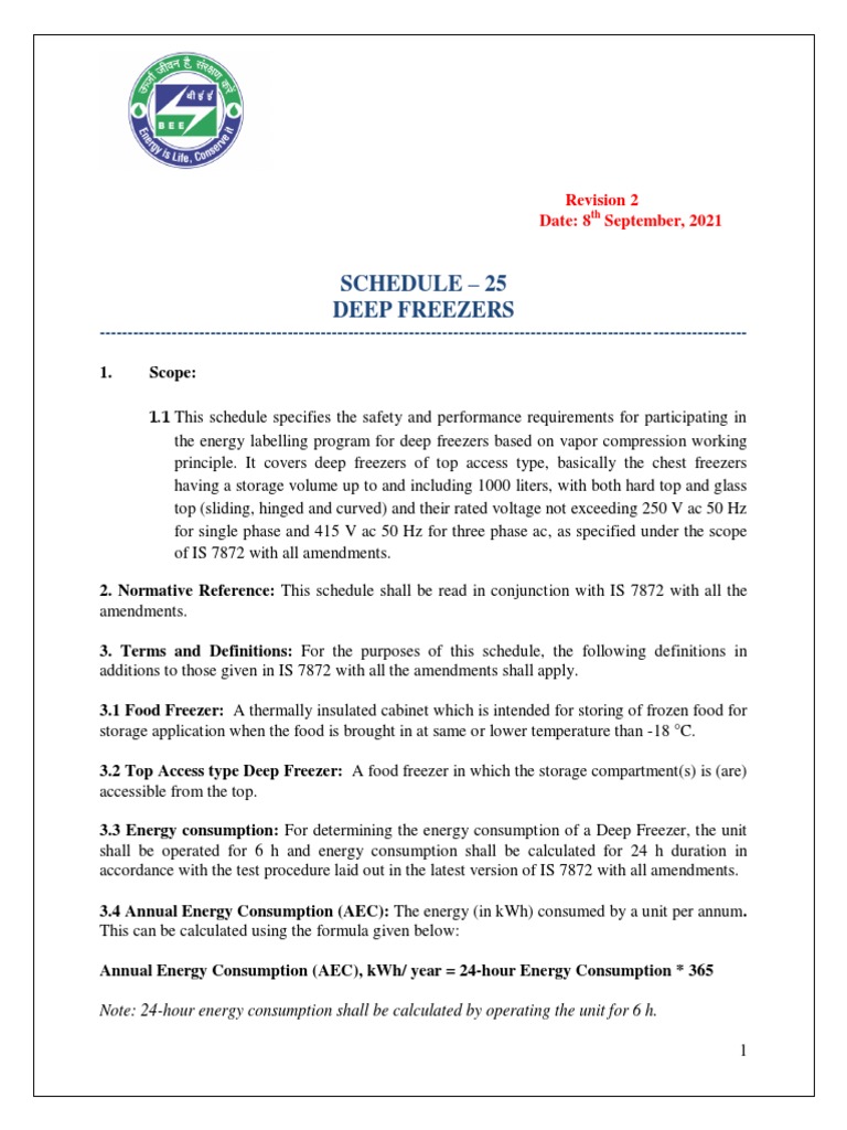 Final Schedule_Deep Freezers | PDF | Refrigerator | Color