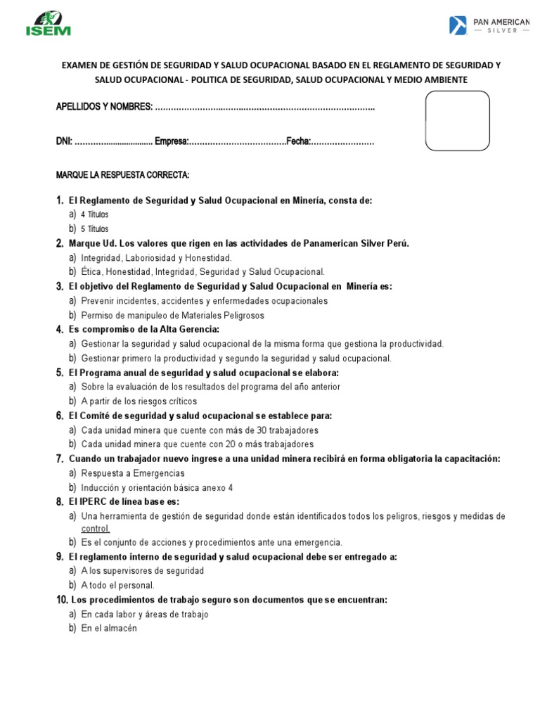 01 Seguridad y Salud Ocupacional y Medio Ambiente - Política de Seguridad, Salud Ocupacional y ...
