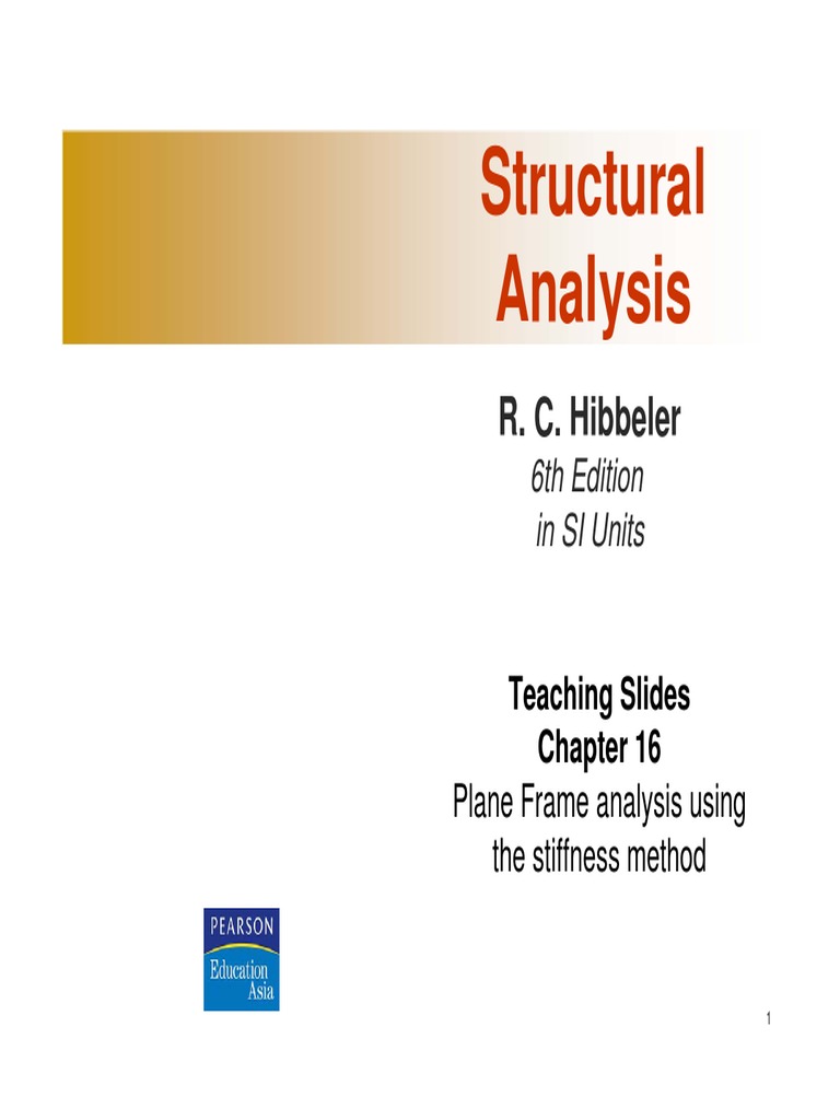 ch16 Plane Frame Analysis Using The Stiffness Method (For Student ...