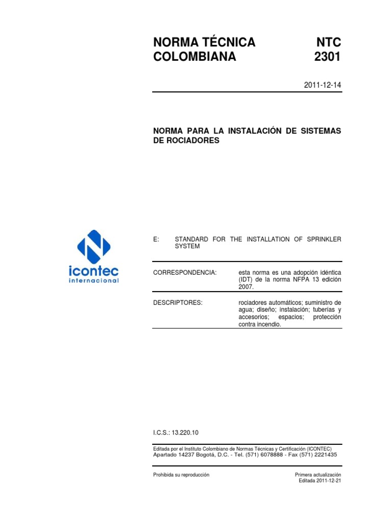 Norma para La Instalacion de Sistemas de | PDF Norma para La Instalacion de Sistemas de | PDF