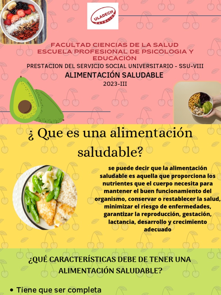Alimentación Saludable | PDF | Alimentos | Dieta saludable