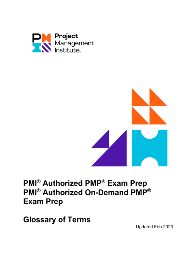 Glossary - PMP - Feb 2023 | PDF | Agile Software Development | Project Management