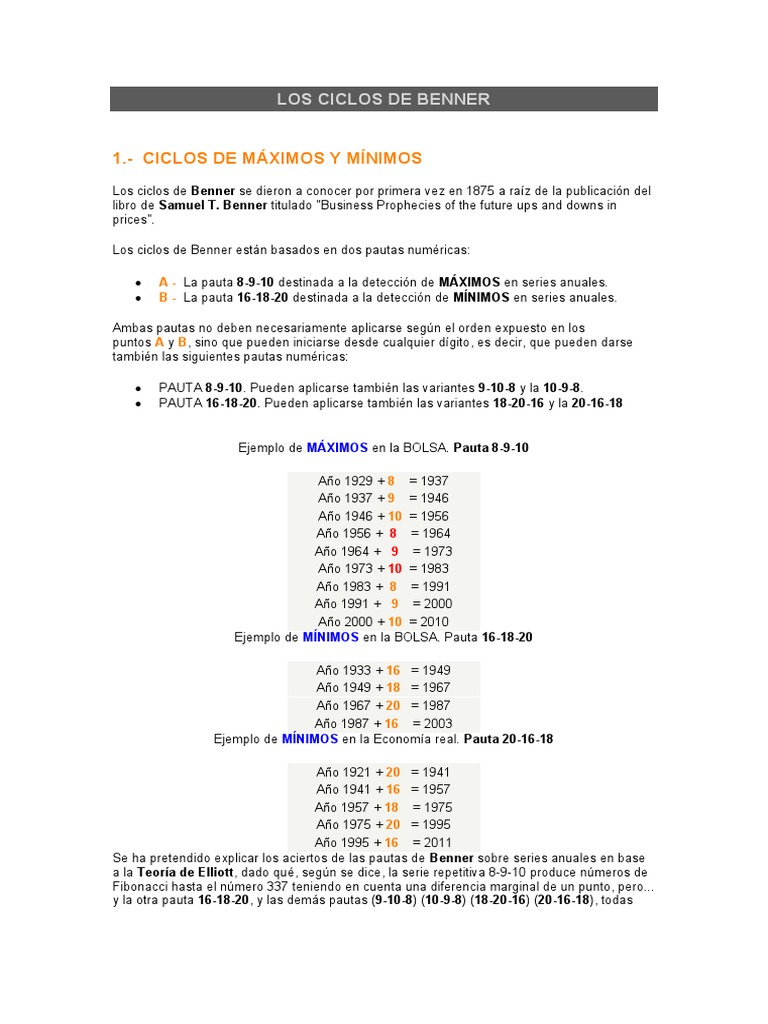 Los Ciclos de Benner | PDF | Vector Euclidiano | Matemáticas