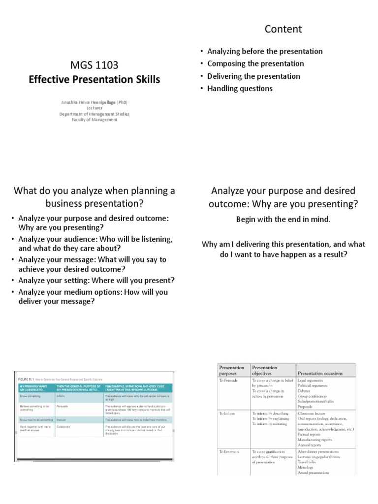 Effective Presentation Skills | PDF | Microsoft Power Point | Information