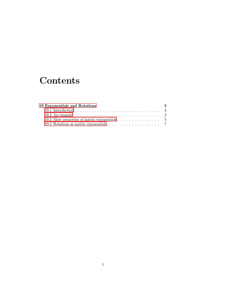 Matrix Exponentials and Rotations | PDF | Eigenvalues And Eigenvectors | Matrix (Mathematics)