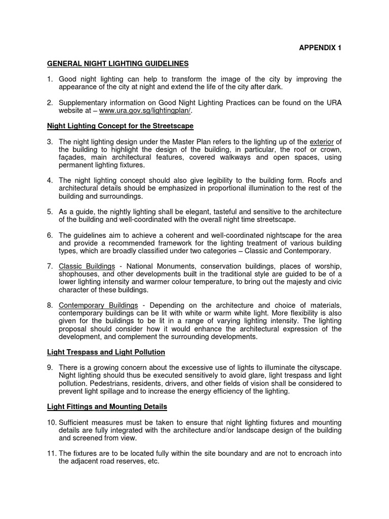 Ss531 Lighting Appendix-1-4 Lux | PDF | Lighting | Efficient Energy Use