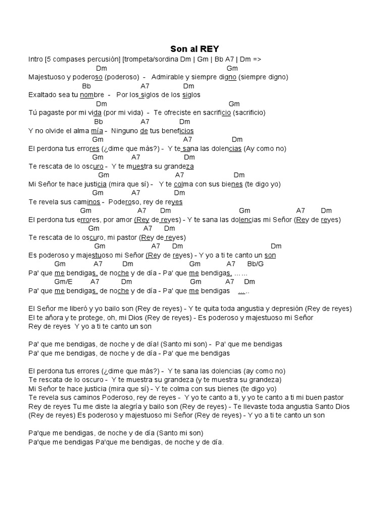 Son Al REY Cifrado | PDF