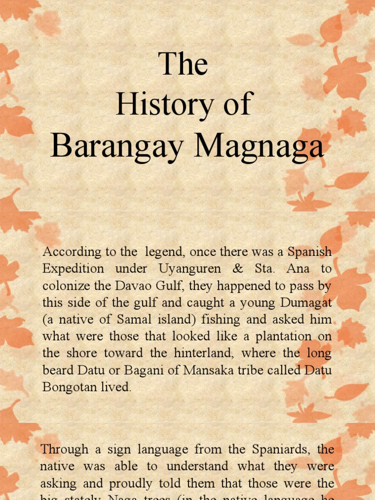 History of Barangay Magnaga | Download Free PDF | Philippines