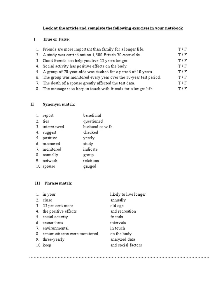 Article Writing - Exercises | PDF