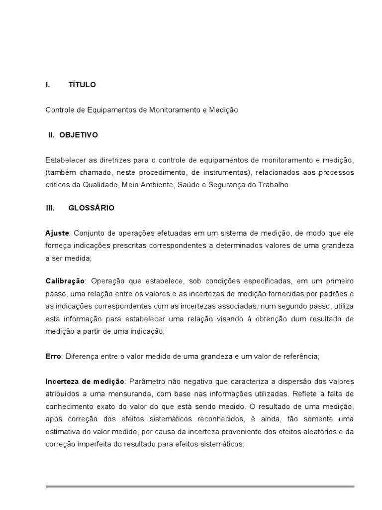 PO 7 1 5 Controle De Equipamentos De Monitoramento E Medi o 02 PDF