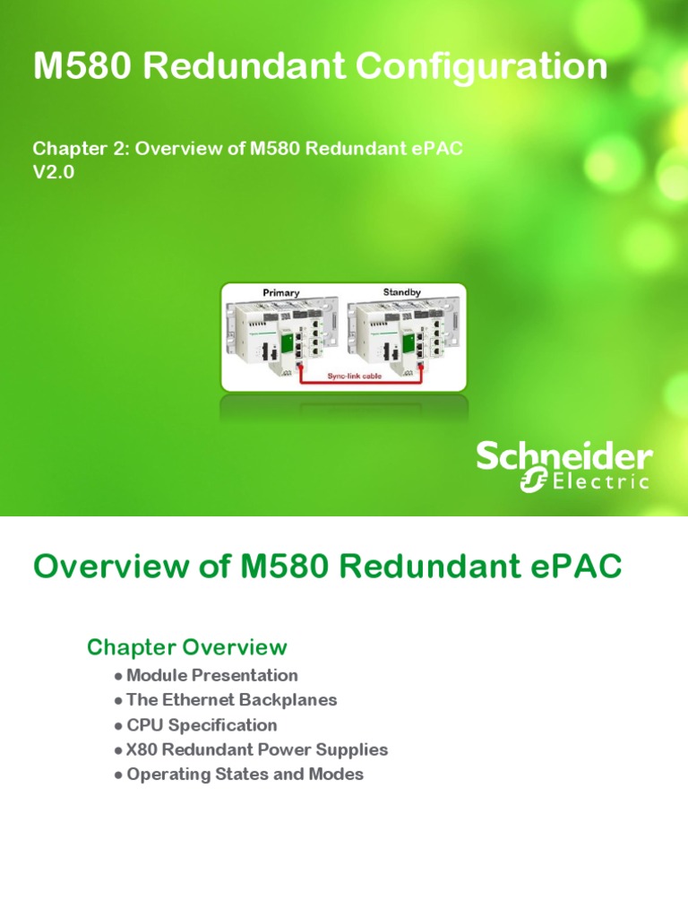 M580 Redundant ePAC Overview | PDF | Programmable Logic Controller | Ethernet