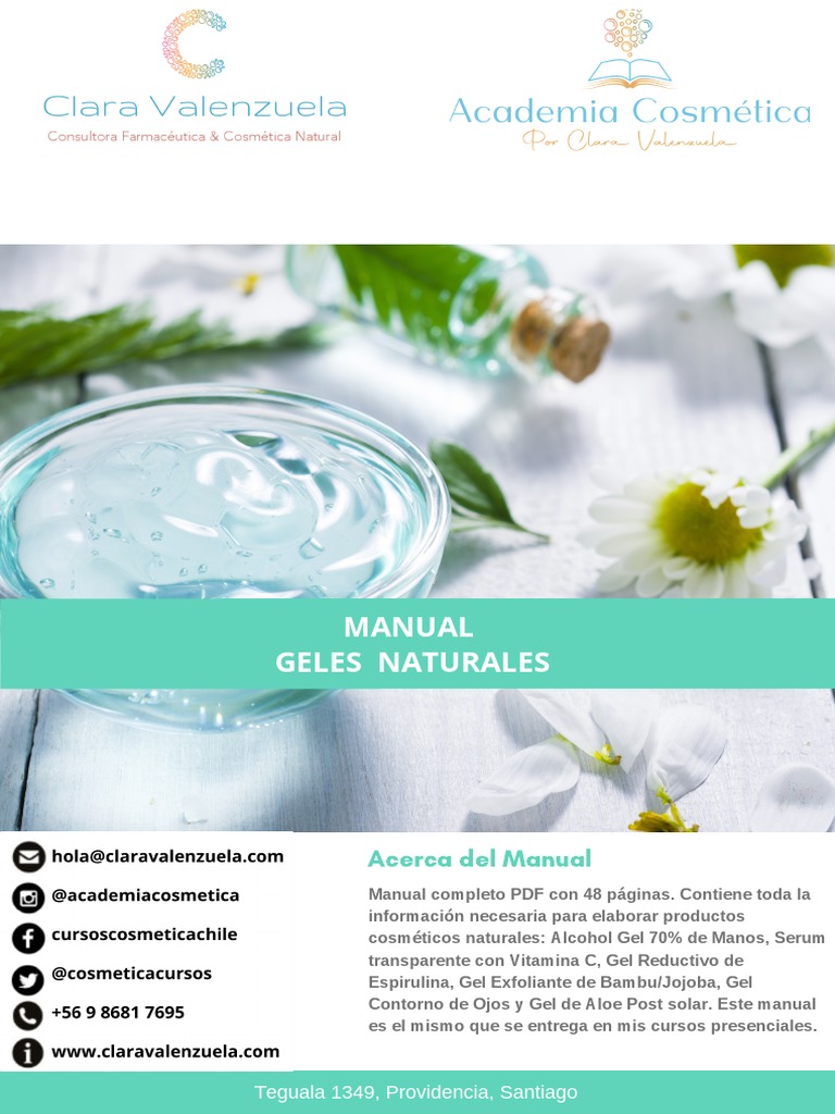 Manual de Geles Naturales en Cosmética | PDF