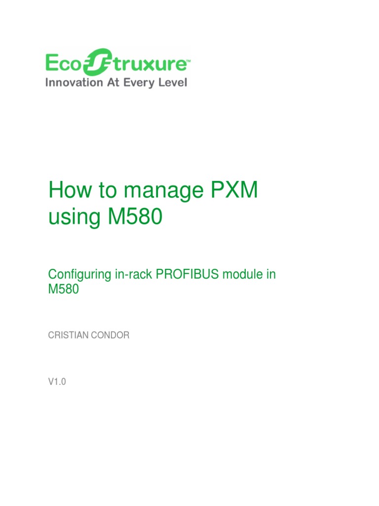 How to configure PXM using M580 | PDF | Computing | Computer Architecture