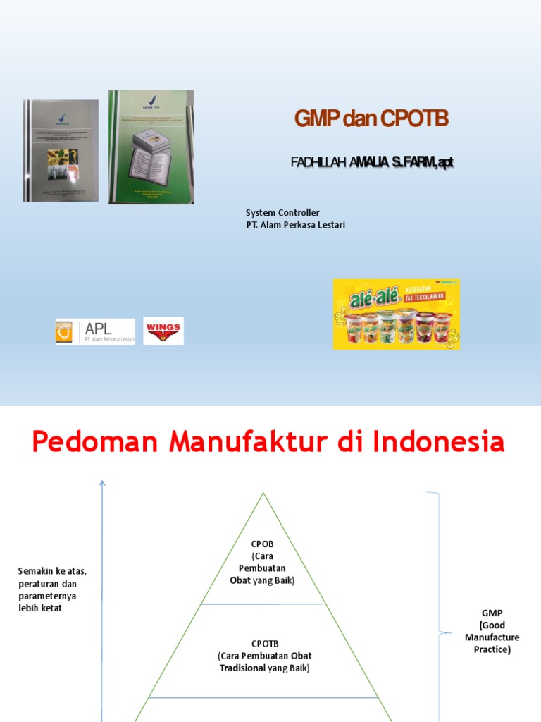 GMP Dan CPOTB | PDF